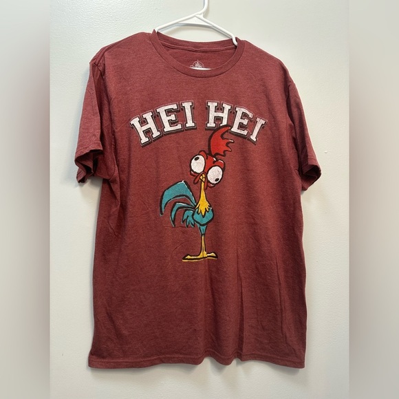 Disney | Shirts | Disney Hei Hei Graphic Tshirt Maroon | Poshmark